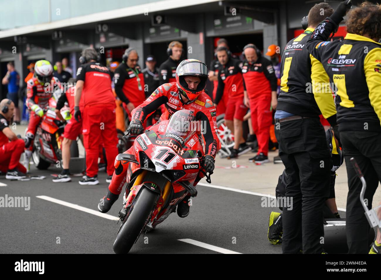 MELBOURNE, AUSTRALIA. 24 February, 2024. Nicolo Bulega(11) of Italy ...