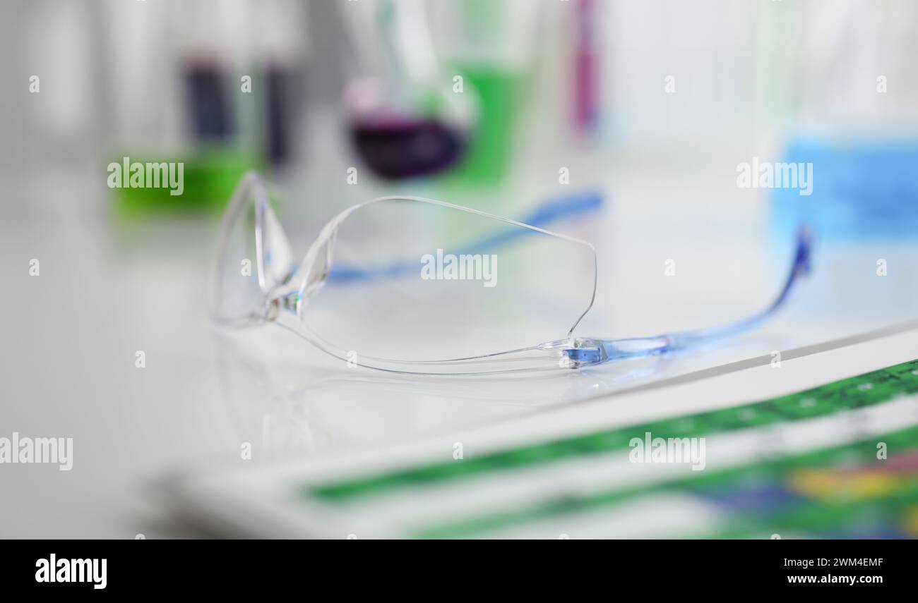 Protective surgical goggles for operations and chemical gas research if ...