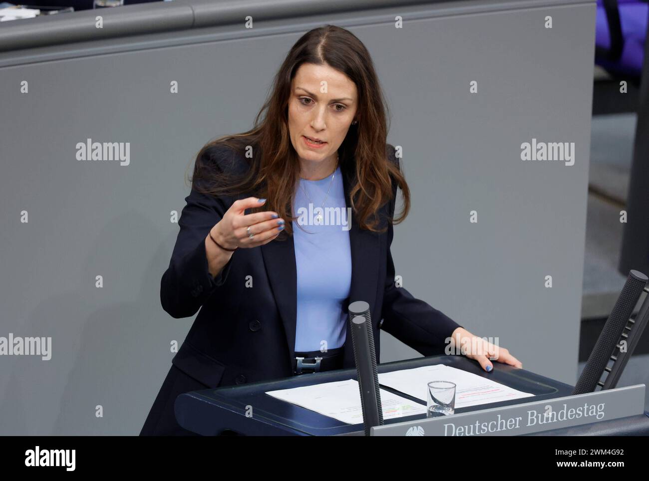 Nicole Bauer, FDP, Deutschland, Berlin, Reichstag, 23. Februar 2024 155 ...