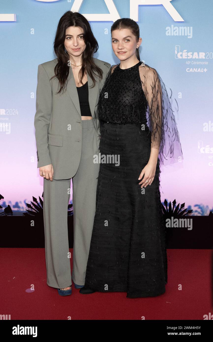 Paris, France. 24th Feb, 2024. Alba Gaia Bellugi and Galatea Bellugi ...