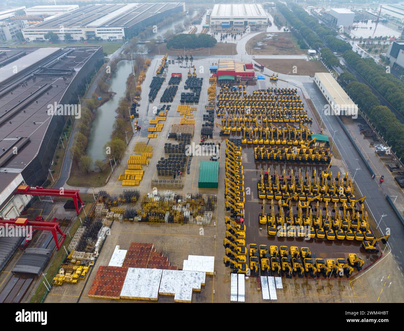 KUNSHAN, CHINA - FEBRUARY 24, 2024 - A batch of finished construction ...