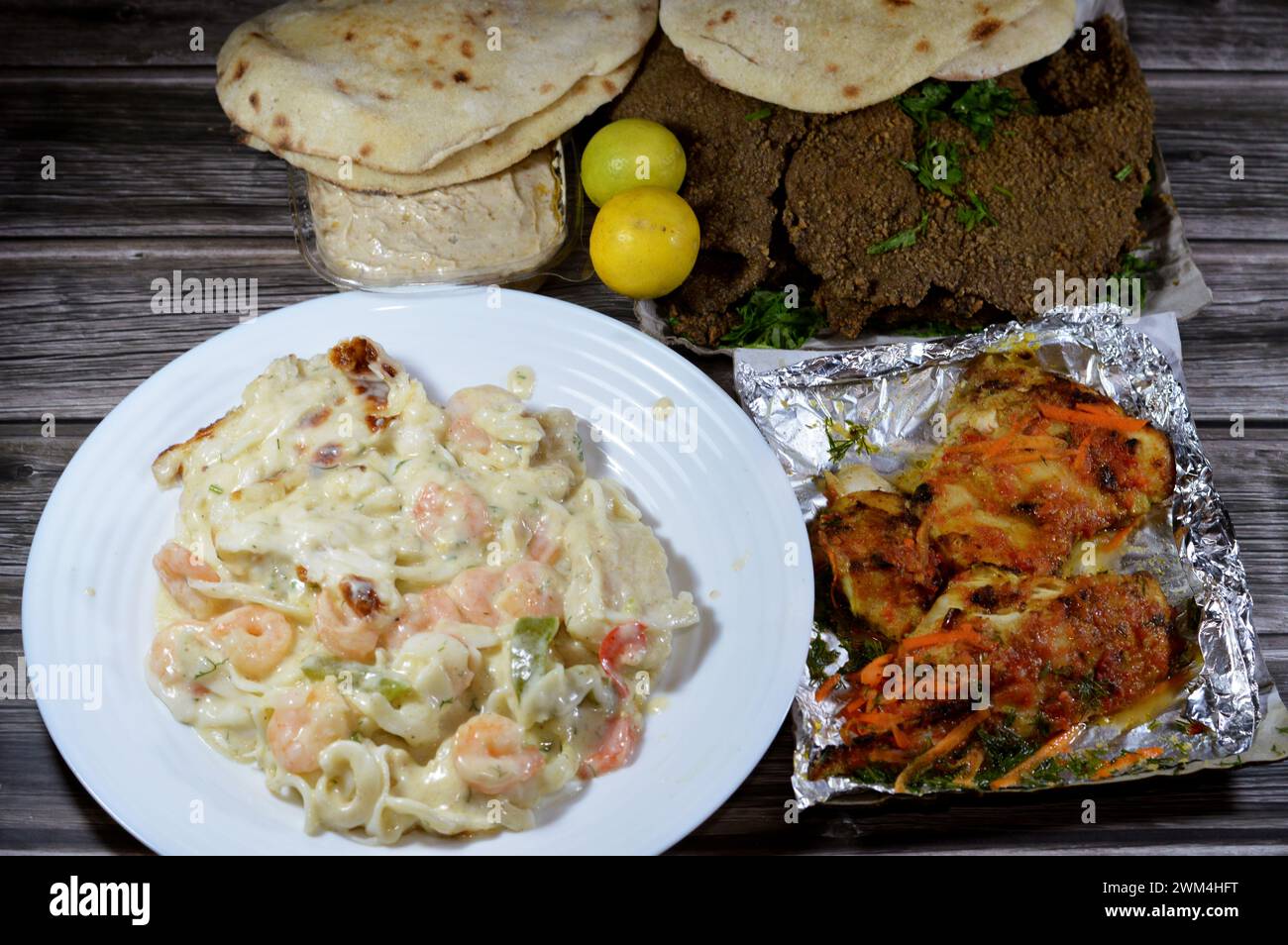 background of Arabic deep fried beef liver slices, beef liver covered ...