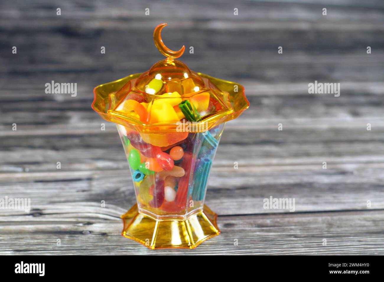 Ramadan lantern fanous lamp with assorted gummy candy, Gummies, gummi ...