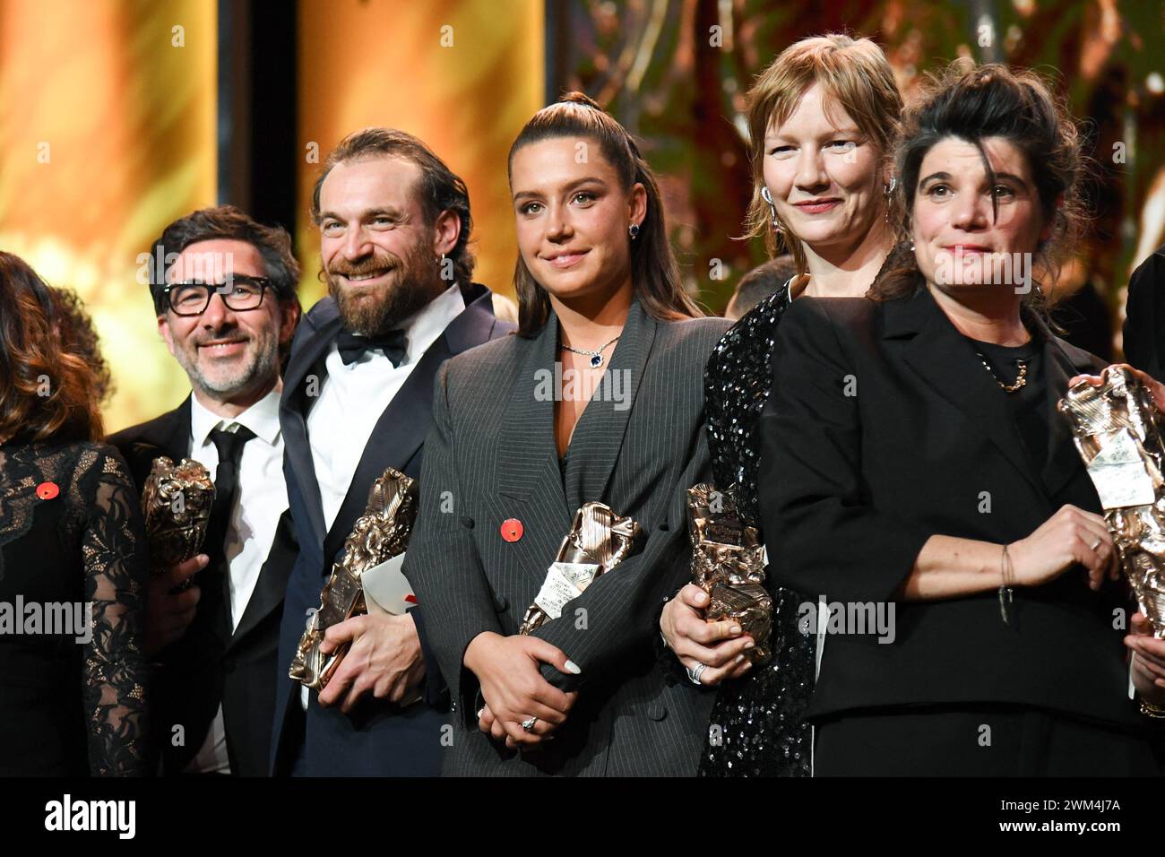 Berlin, Germany. 23rd Feb, 2024. The winners are seen posing with their ...