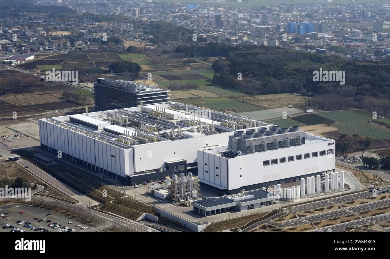 This photo shows a newly built plant for Taiwan Semiconductor ...