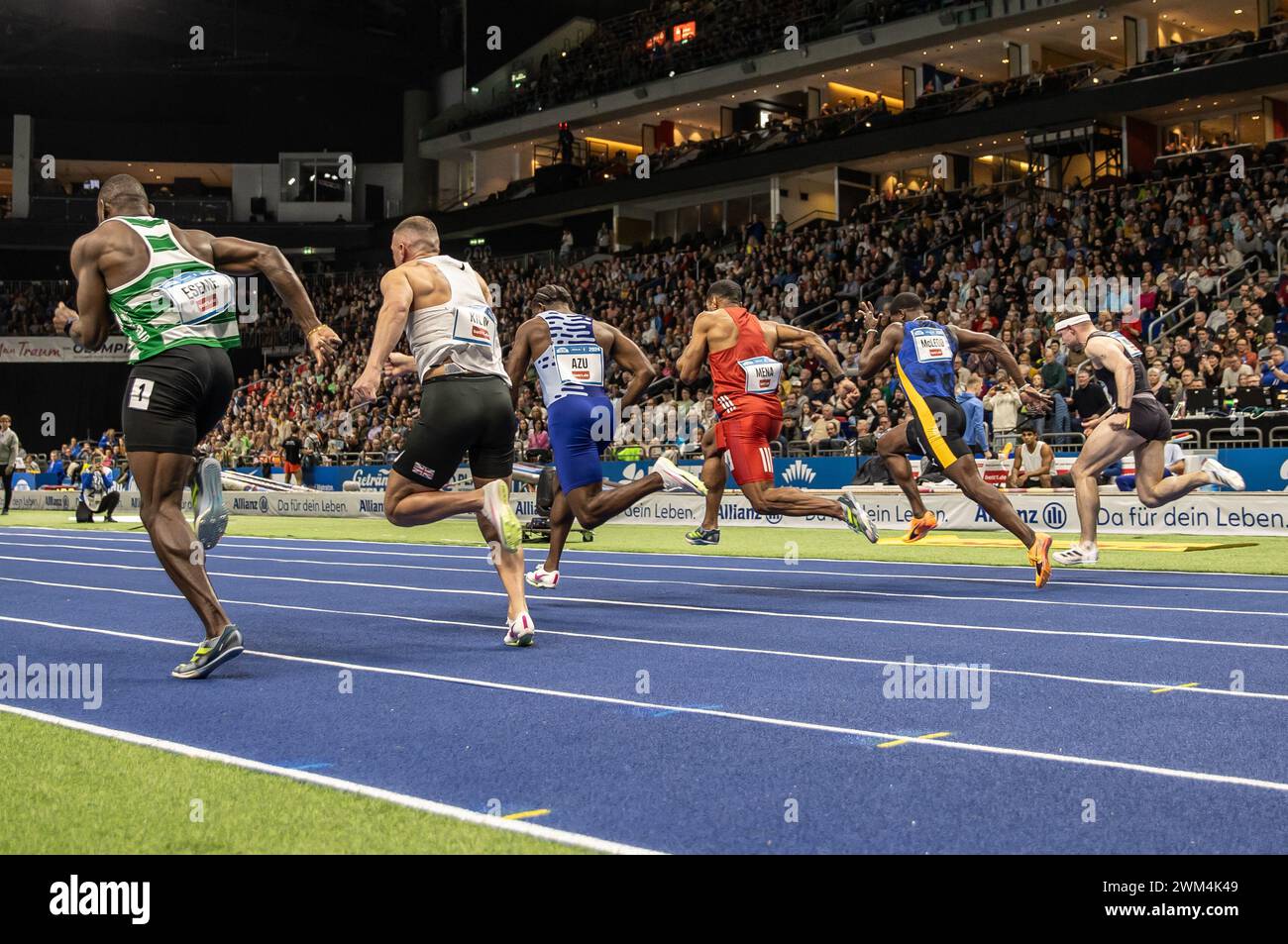 Berlin, Germany. 23rd Feb, 2024. Athletics: Istaf Indoor, 60m men ...