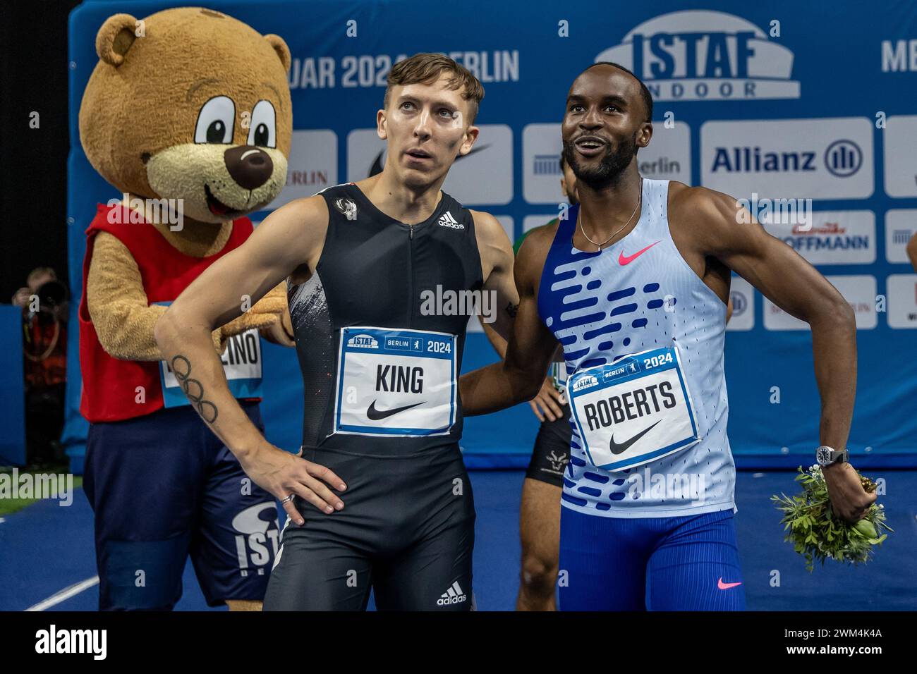 Berlin, Germany. 23rd Feb, 2024. Athletics: Istaf Indoor, 60m hurdles ...