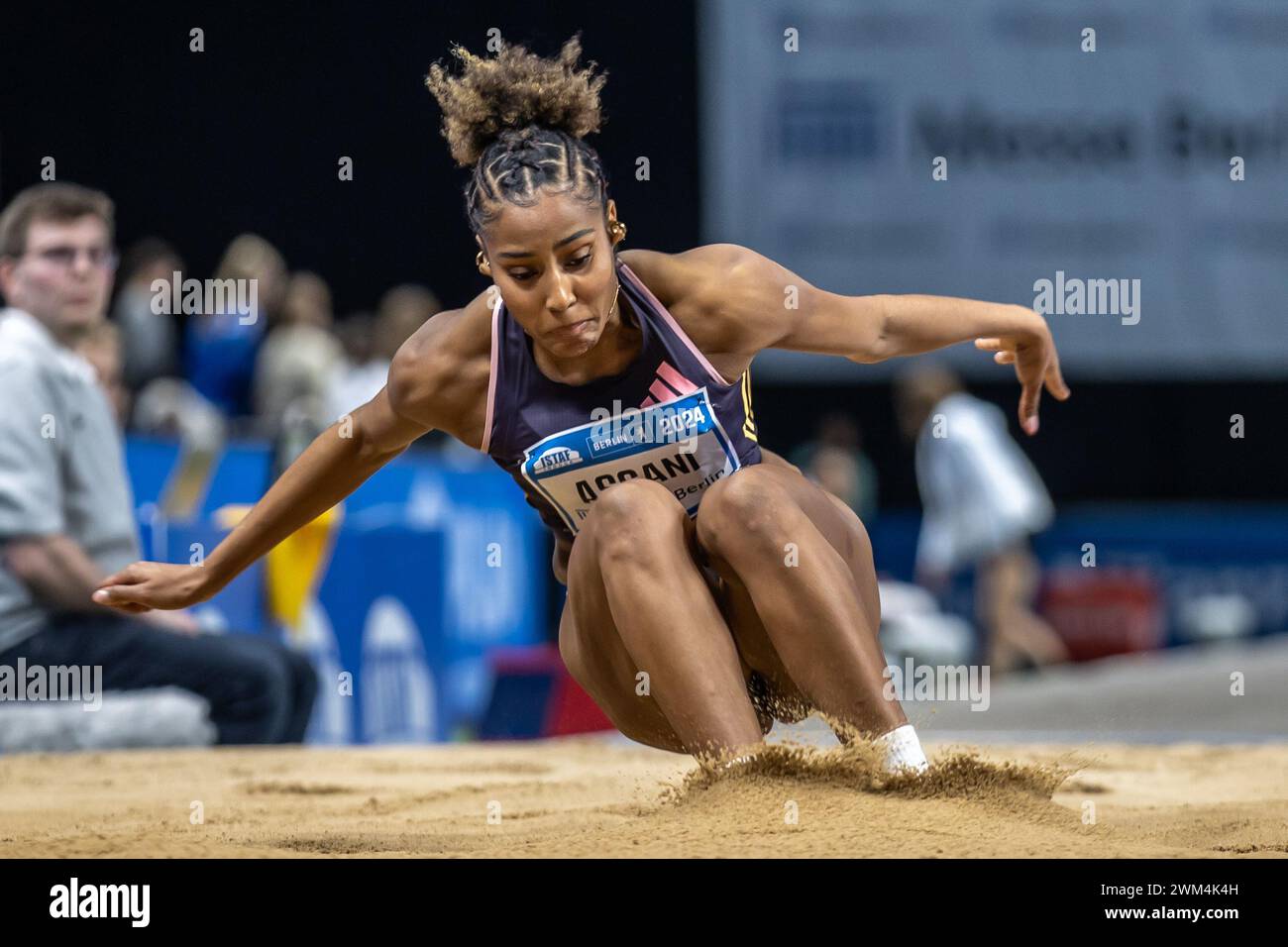 Berlin, Germany. 23rd Feb, 2024. Athletics: Istaf Indoor, long jump ...