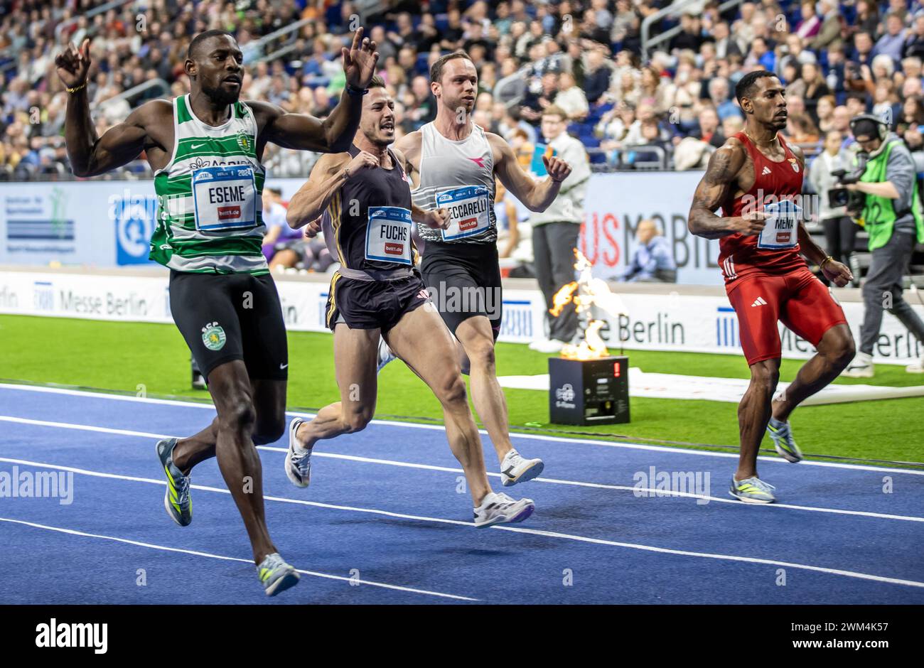 Berlin, Germany. 23rd Feb, 2024. Athletics: Istaf Indoor, 60m men ...