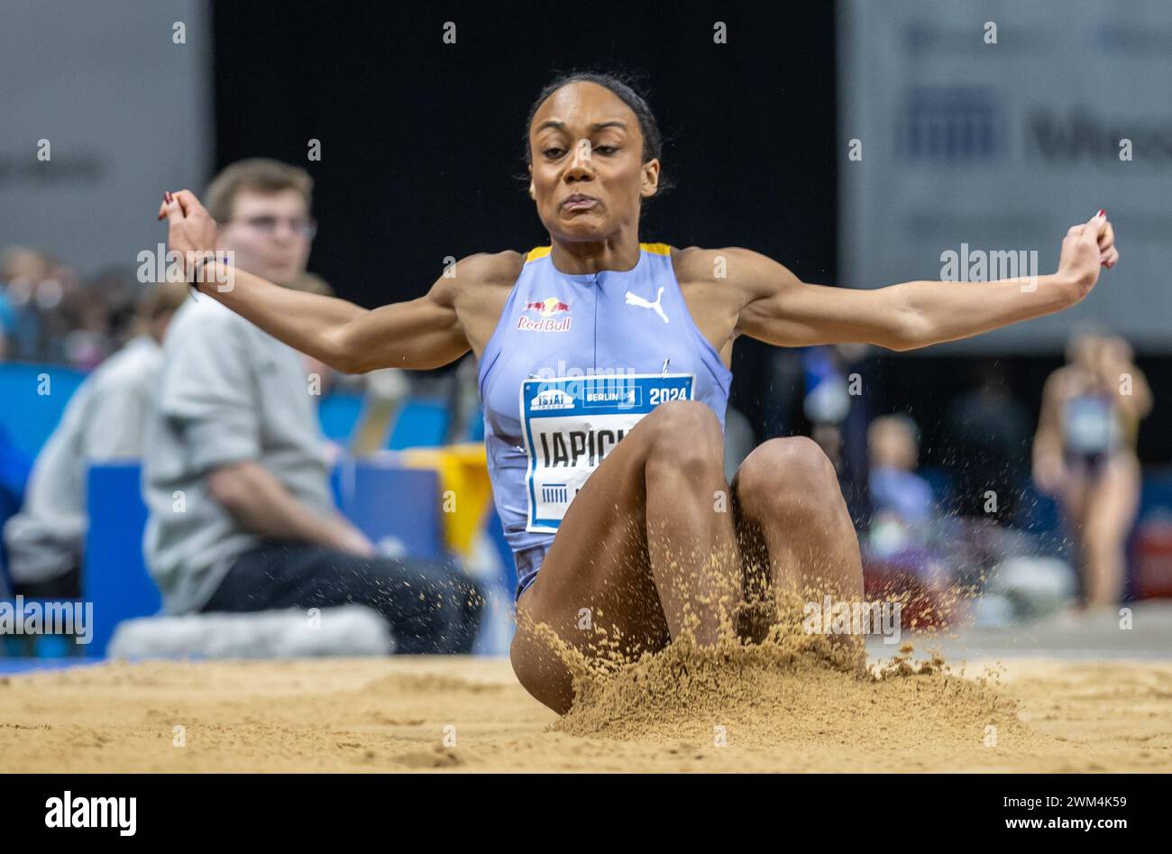 Berlin, Germany. 23rd Feb, 2024. Athletics: Istaf Indoor, long jump ...