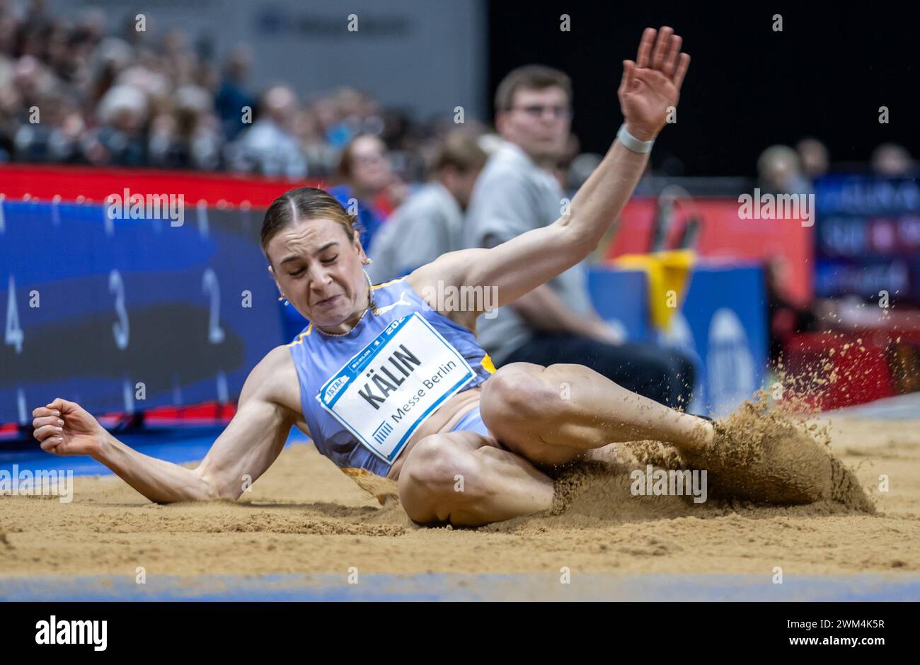Berlin, Germany. 23rd Feb, 2024. Athletics: Istaf Indoor, long jump ...