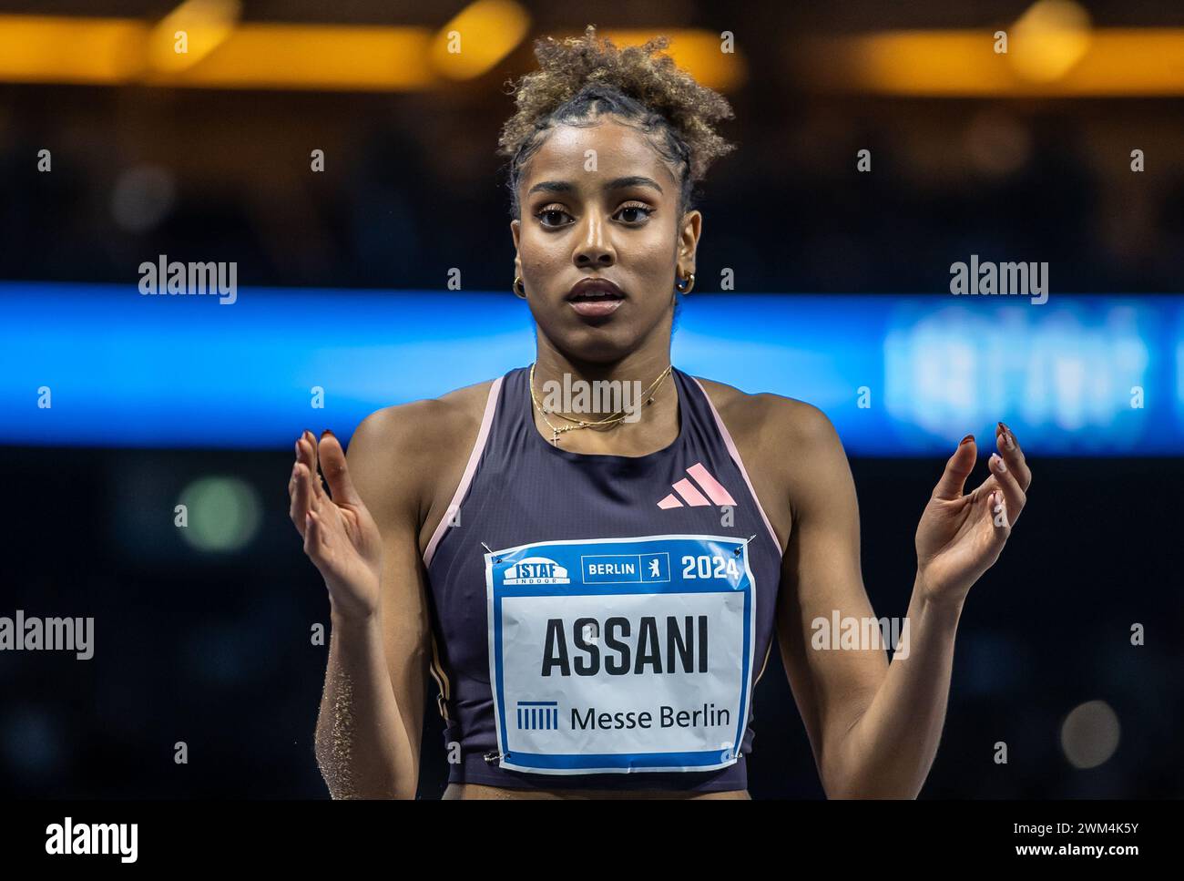 Berlin, Germany. 23rd Feb, 2024. Athletics: Istaf Indoor, long jump ...