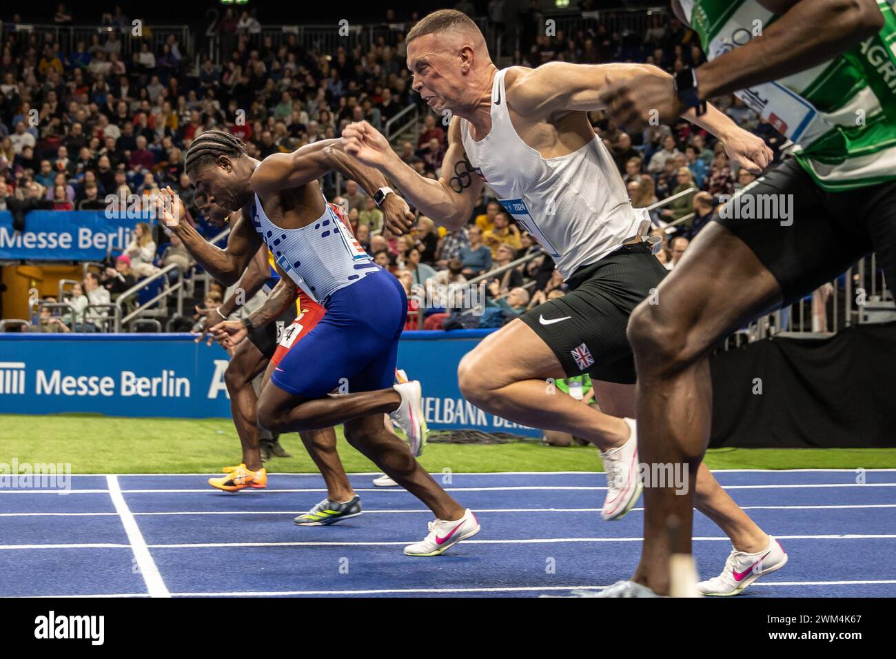 Berlin, Germany. 23rd Feb, 2024. Athletics: Istaf Indoor, 60m men ...