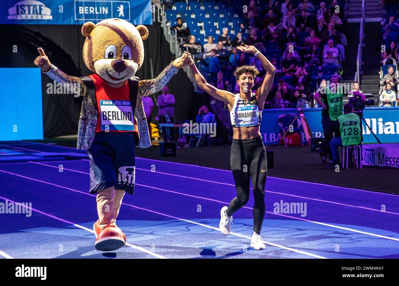 Berlin, Germany. 23rd Feb, 2024. Athletics: Istaf Indoor, long jump ...