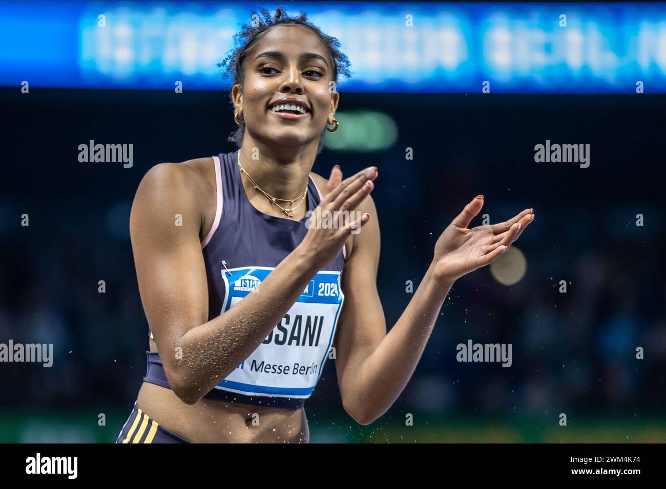 Berlin, Germany. 23rd Feb, 2024. Athletics: Istaf Indoor, long jump ...