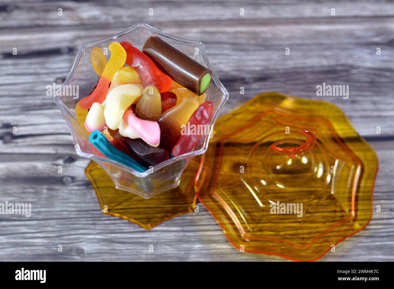 Ramadan lantern fanous lamp with assorted gummy candy, Gummies, gummi ...