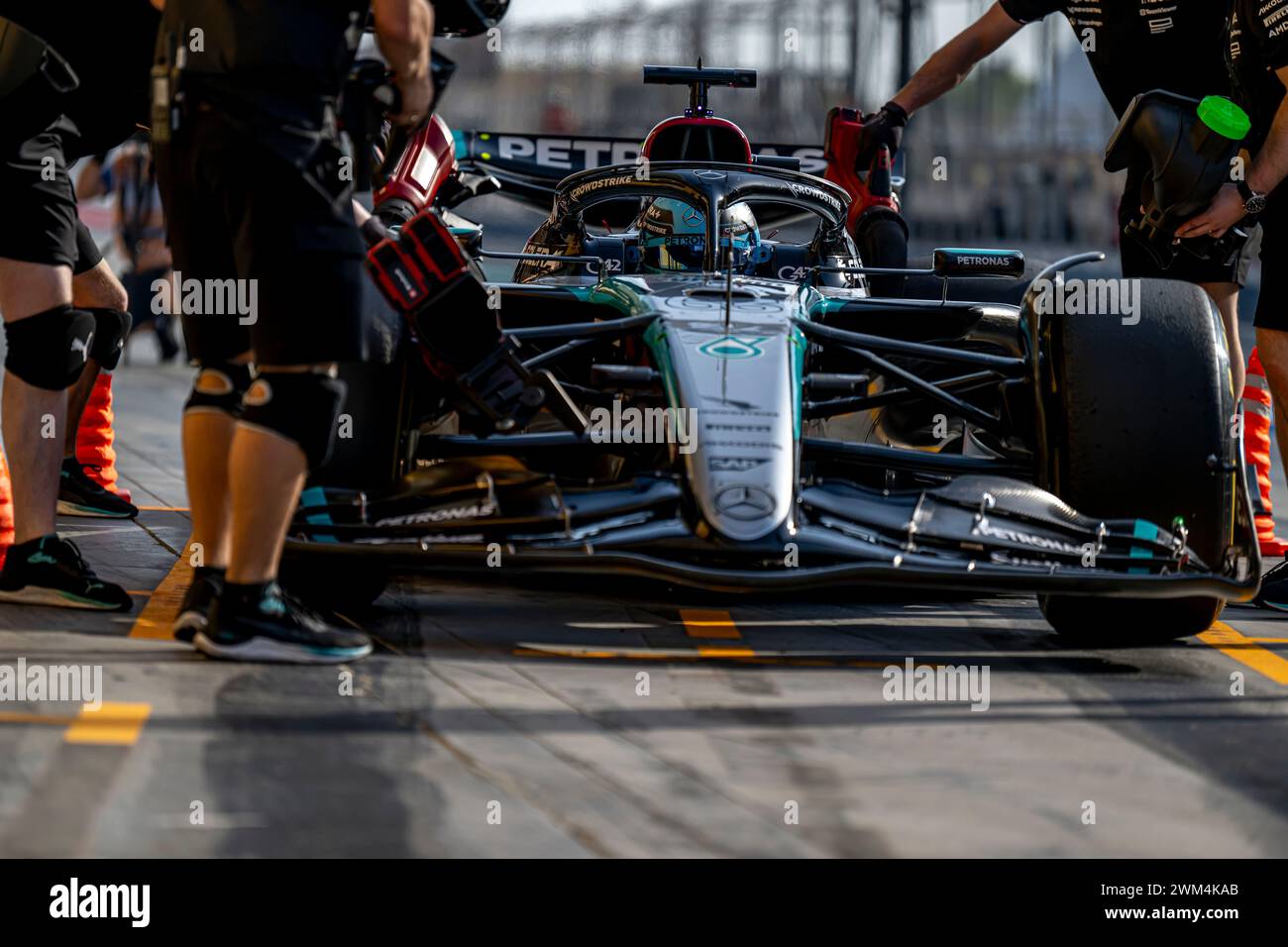 Sakhir, Bahrain, February 23, George Russell, from the United Kingdom ...