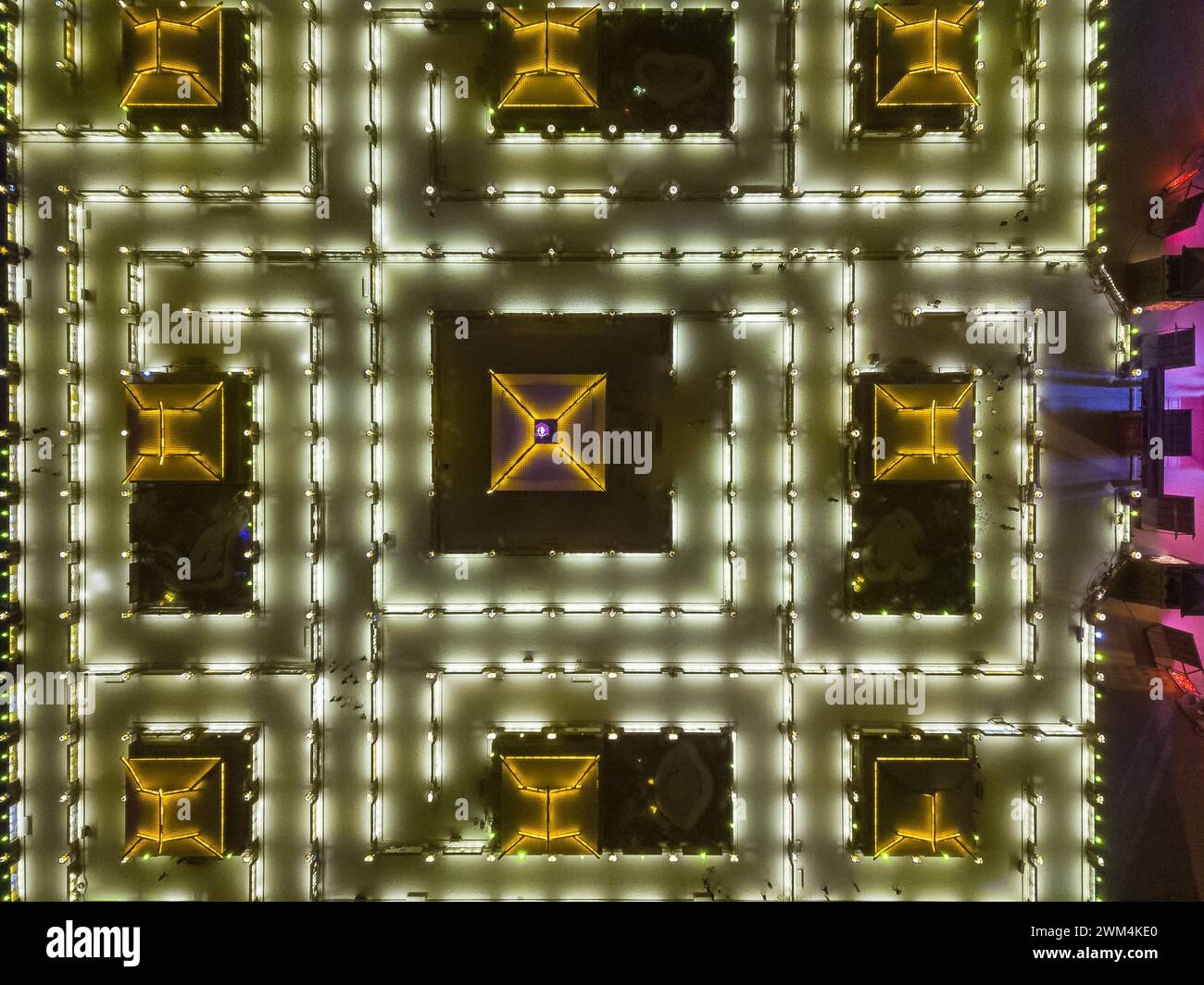 Zhangye, China. 24th Feb, 2024. Tourists are visiting the Yellow River ...