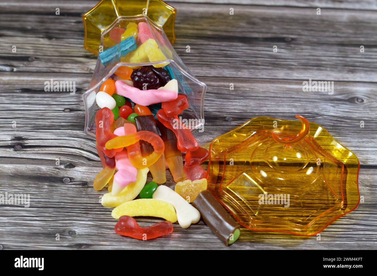 Ramadan lantern fanous lamp with assorted gummy candy, Gummies, gummi ...