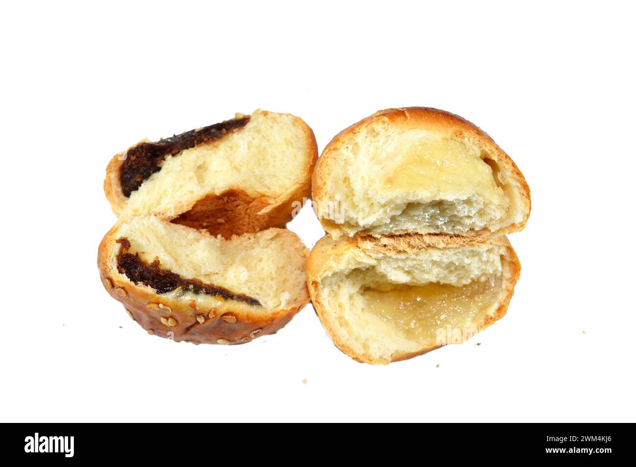 Assorted Arabic traditional cookies, pastry stuffed with dates, Malban ...