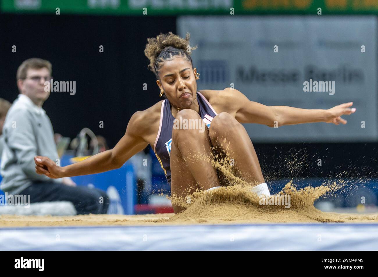 Berlin, Germany. 23rd Feb, 2024. Athletics: Istaf Indoor, long jump ...