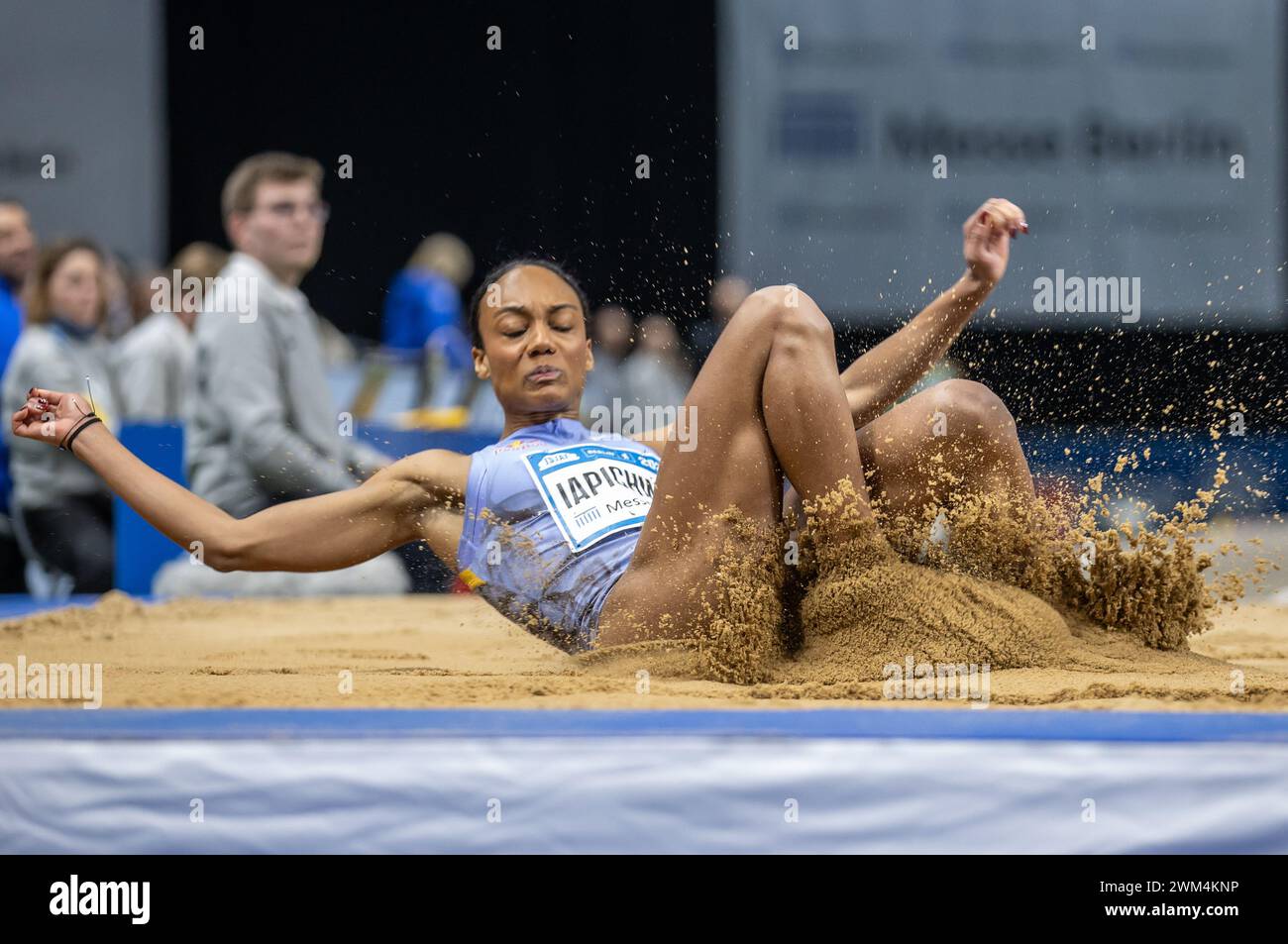 Berlin, Germany. 23rd Feb, 2024. Athletics: Istaf Indoor, long jump ...