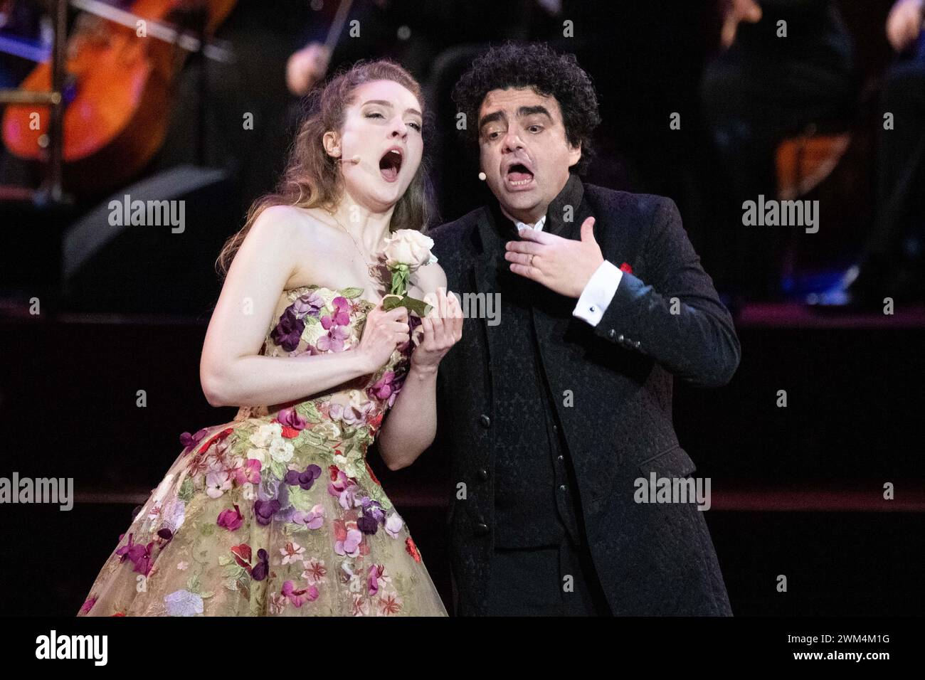 23 February 2024, Saxony, Dresden: Rolando Villazon, opera singer ...