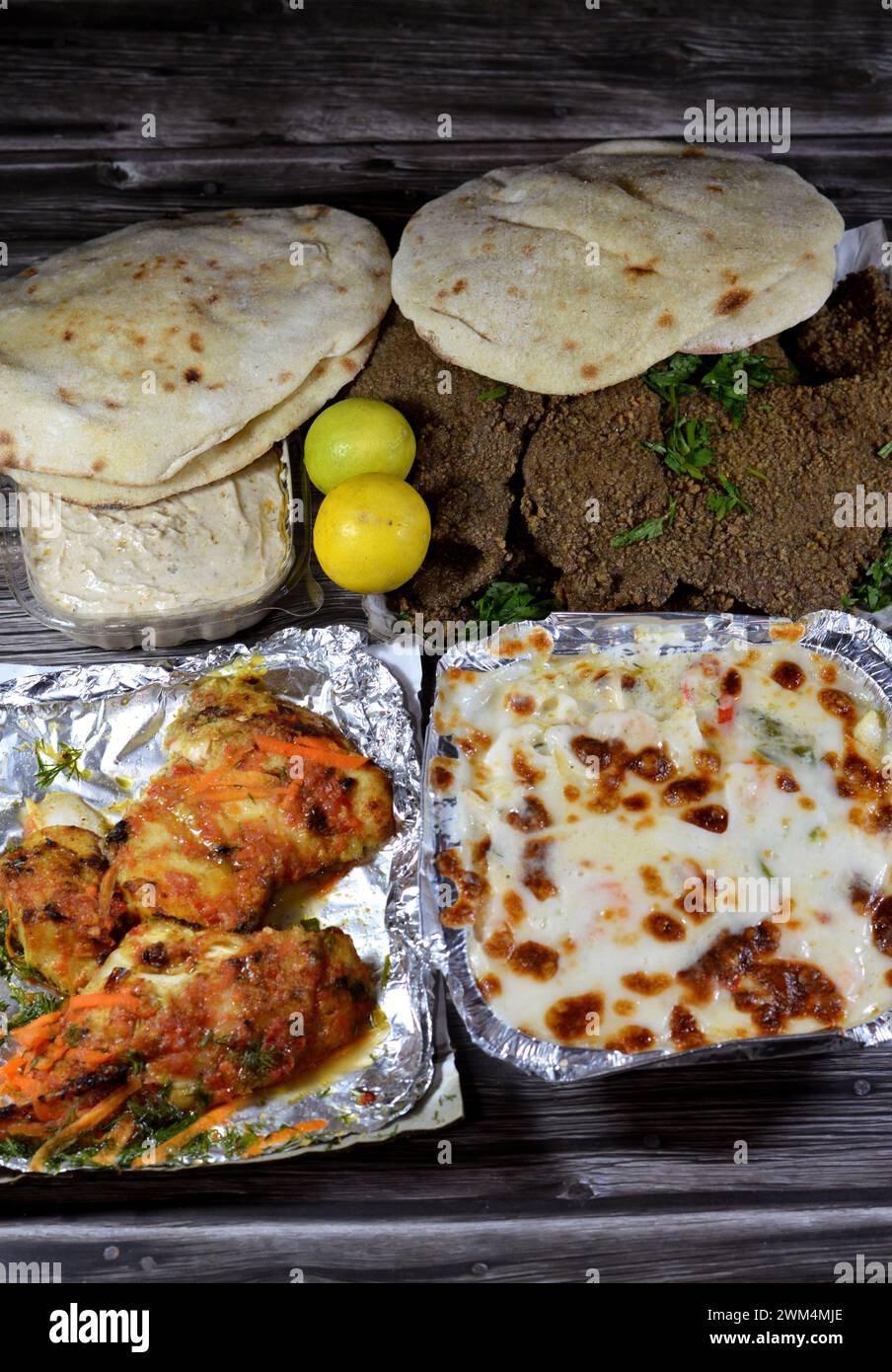 background of Arabic deep fried beef liver slices, beef liver covered ...