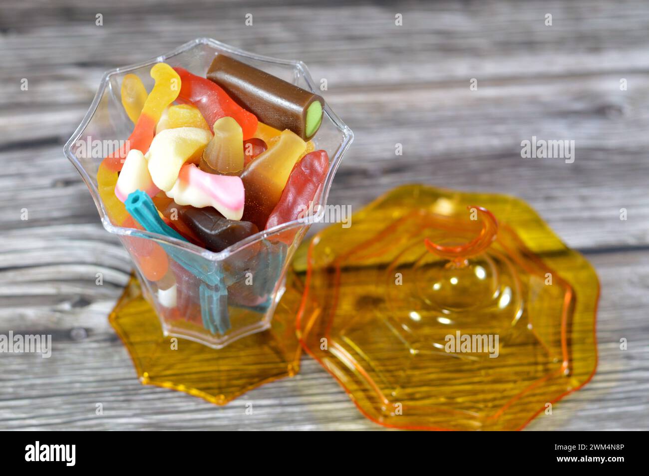 Ramadan lantern fanous lamp with assorted gummy candy, Gummies, gummi ...
