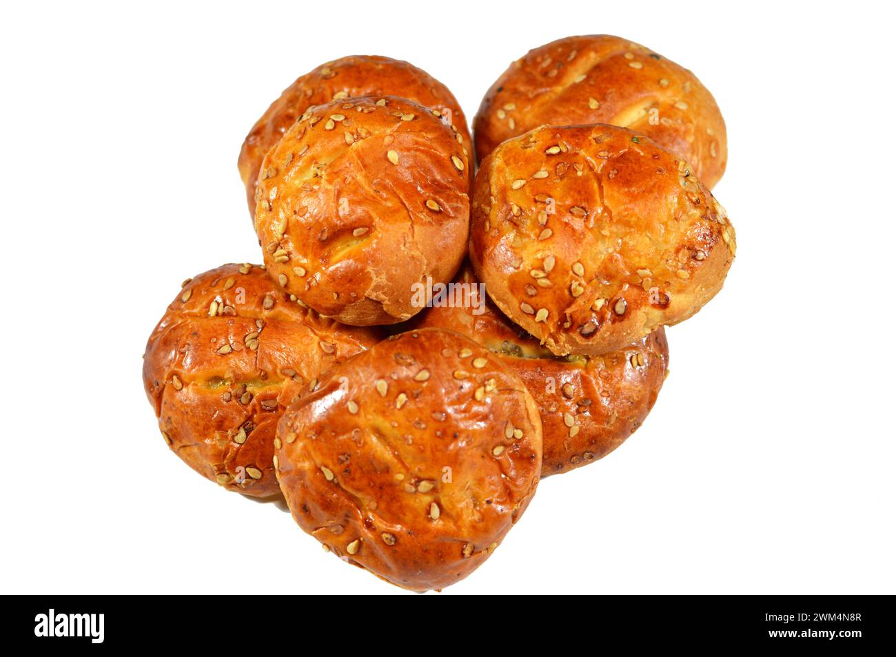 Pastry stuffed with Malban creamery and topped with sesame seeds ...