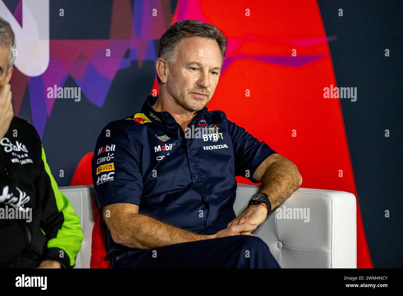 Sakhir, Bahrain, February 22, Christian Horner, from the United Kingdom ...