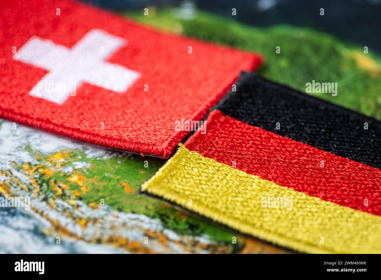 Flags of Germany and Switzerland, Concept of mutual relations and ...