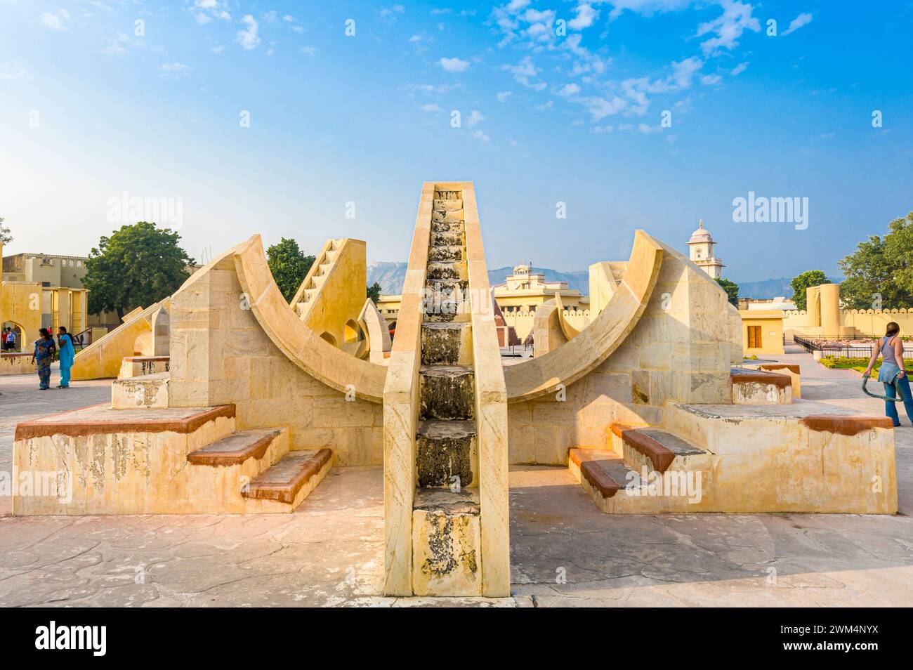 An ancient astronomical observatory, Jantar Mantar, Jaipur, Rajasthan ...