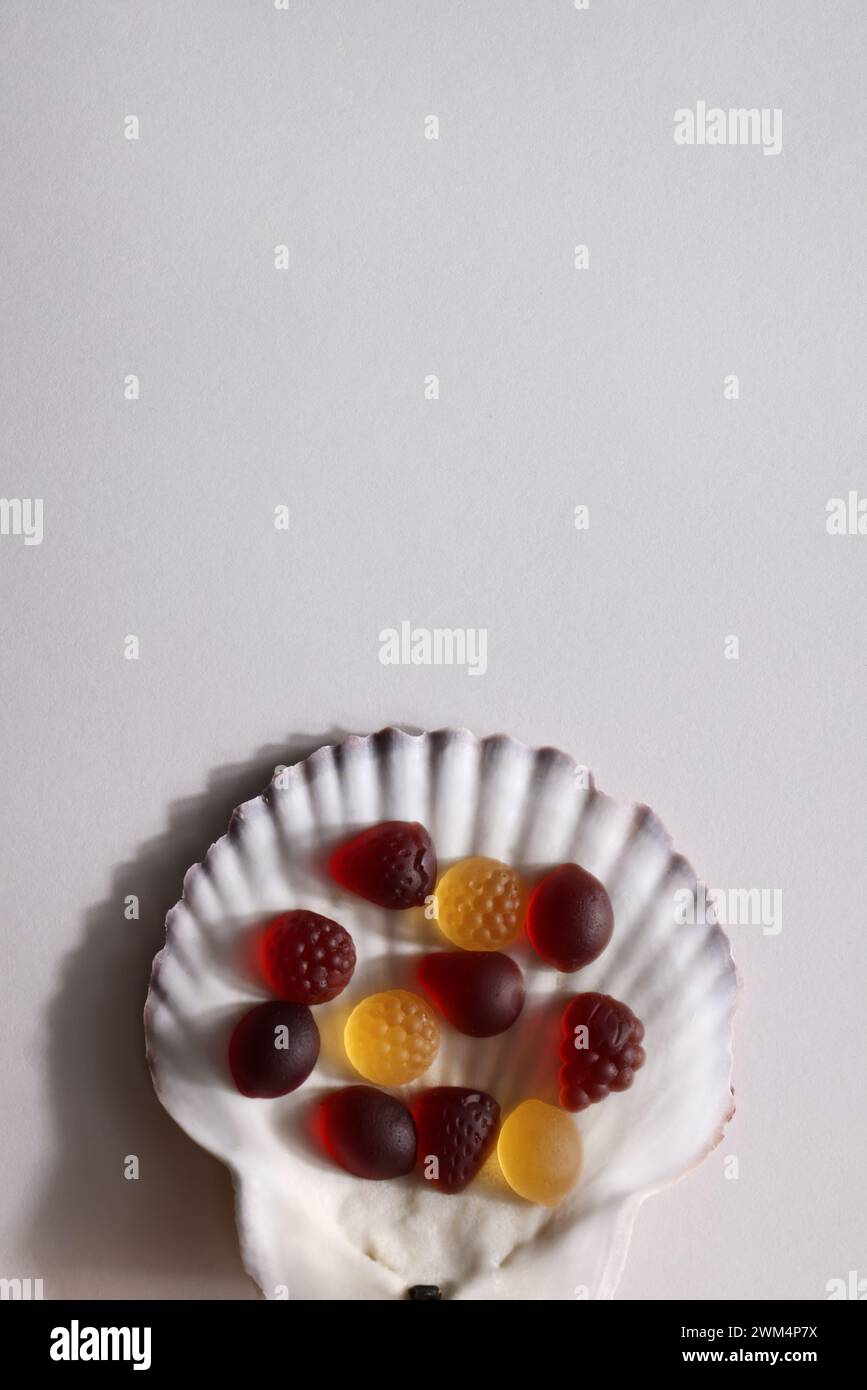 chewable supplements, nutritional gummies, edible health concept ...