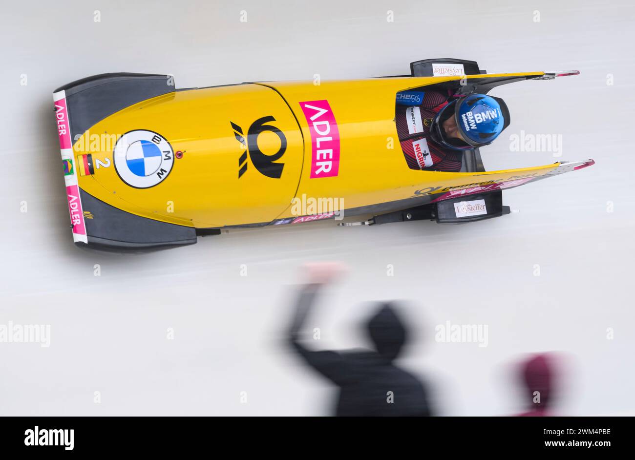 Germany's Laura Nolte sails down the track in the women's monobob 1st ...