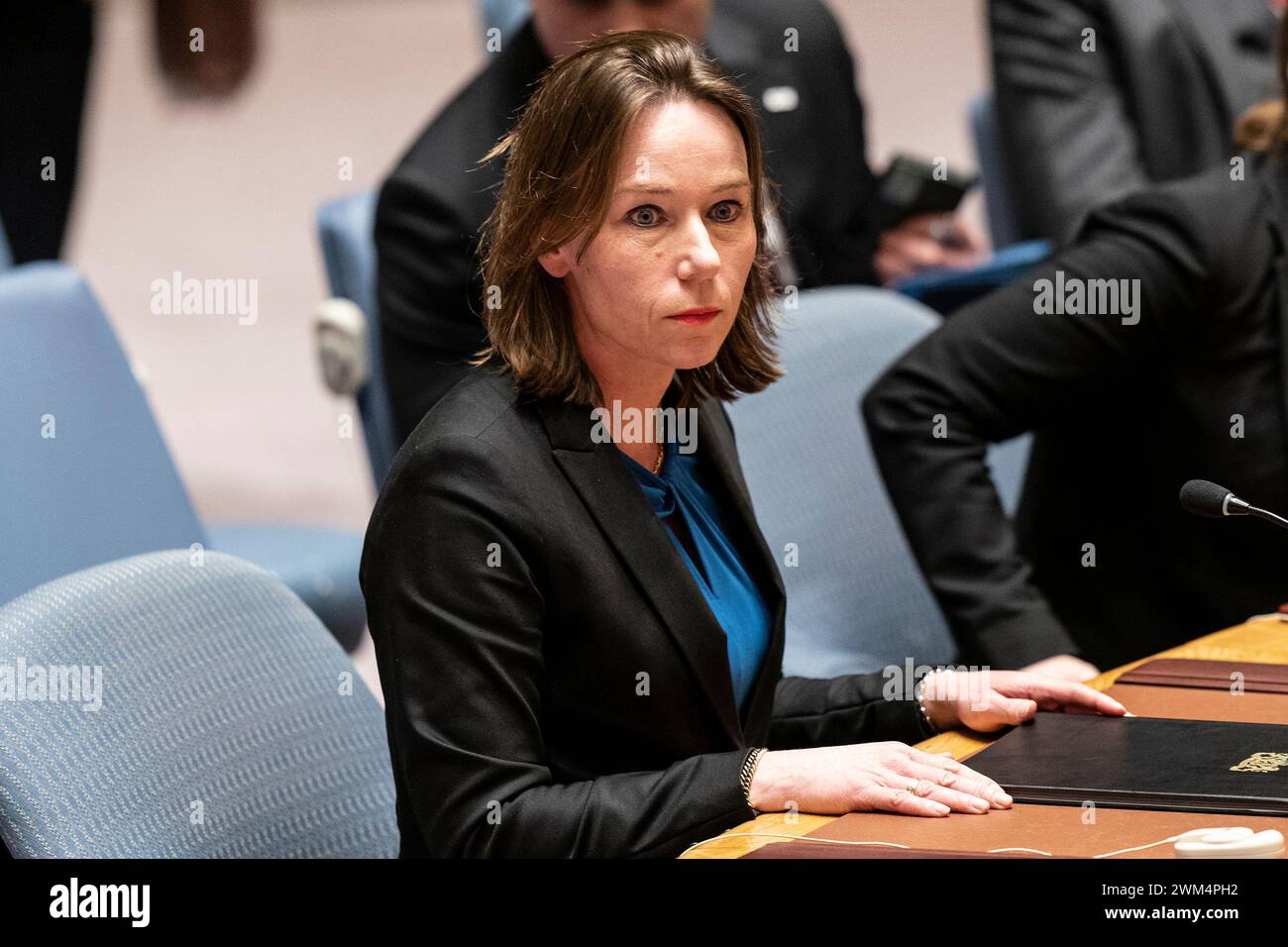 New York, United States. 23rd Feb, 2024. Hanke Bruins Slot, Minister ...