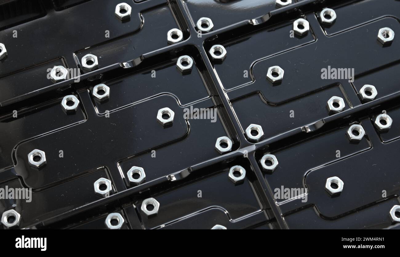 Seamless pattern metallic hex nuts hi-res stock photography and images - Alamy