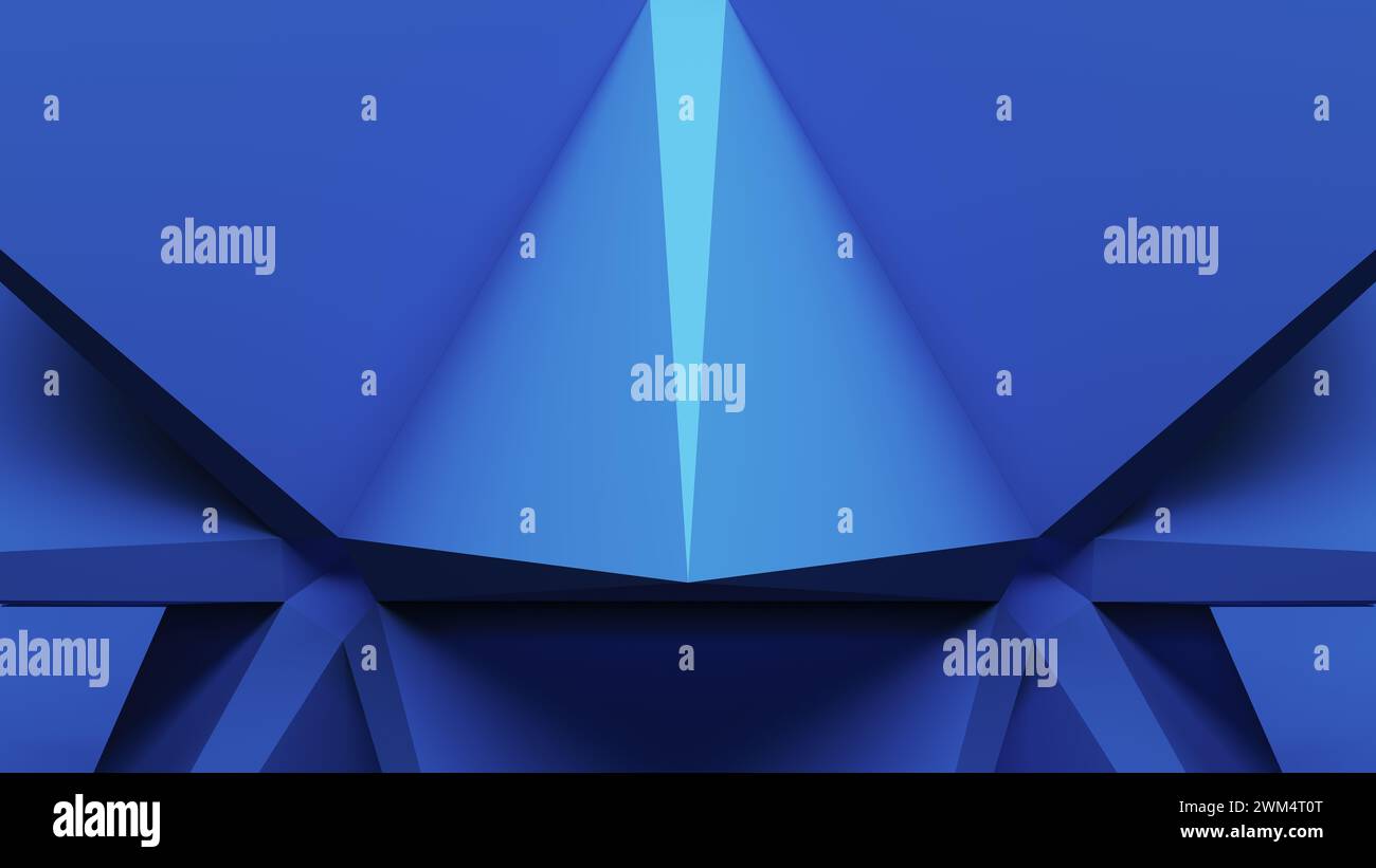 Abstract Blue Backgrounds Lines Triangle Shapes Structure Geometrical Tetra Patterns 3d