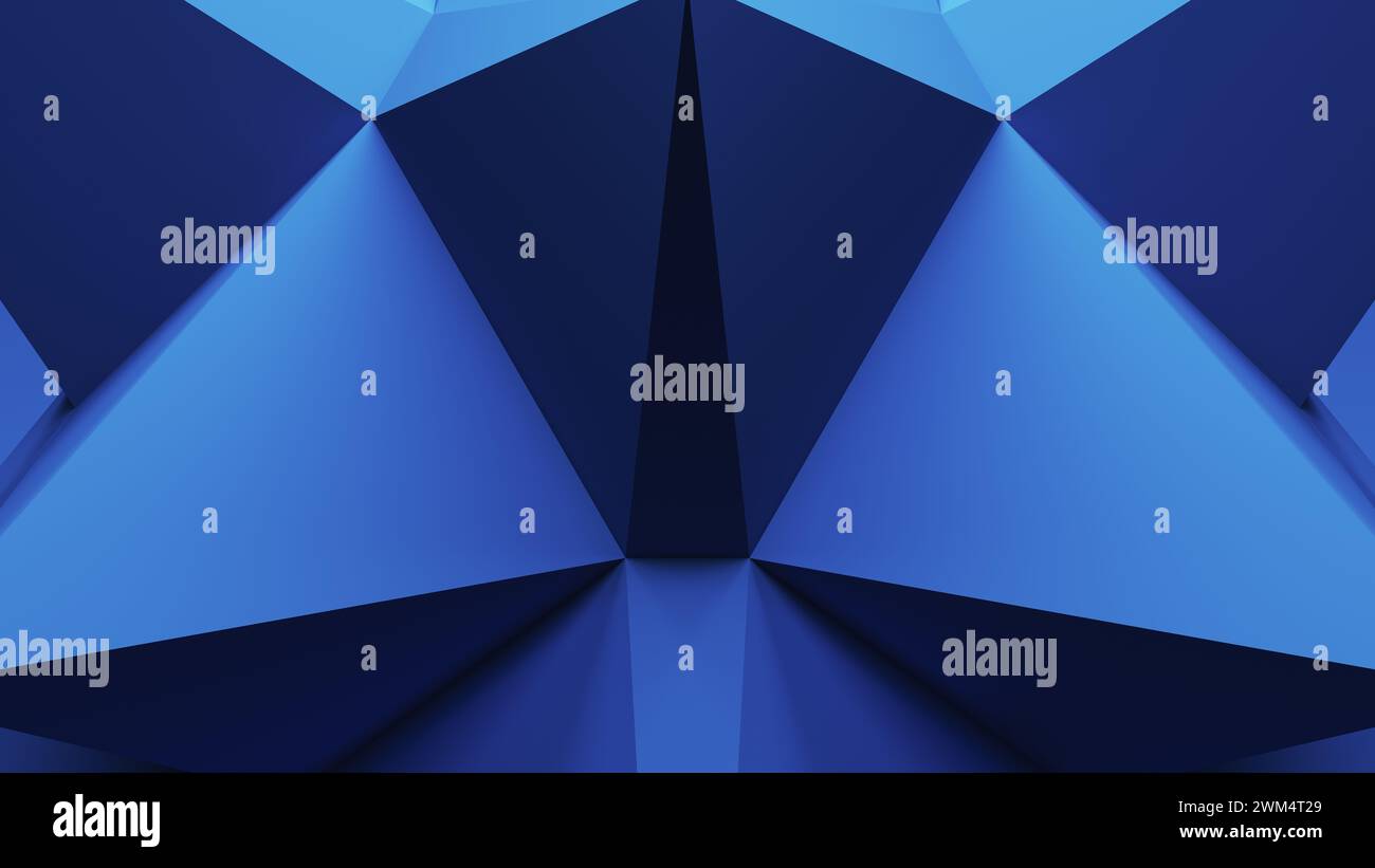 Abstract Blue Backgrounds Lines Triangle Shapes Structure Geometrical Tetra Patterns 3d