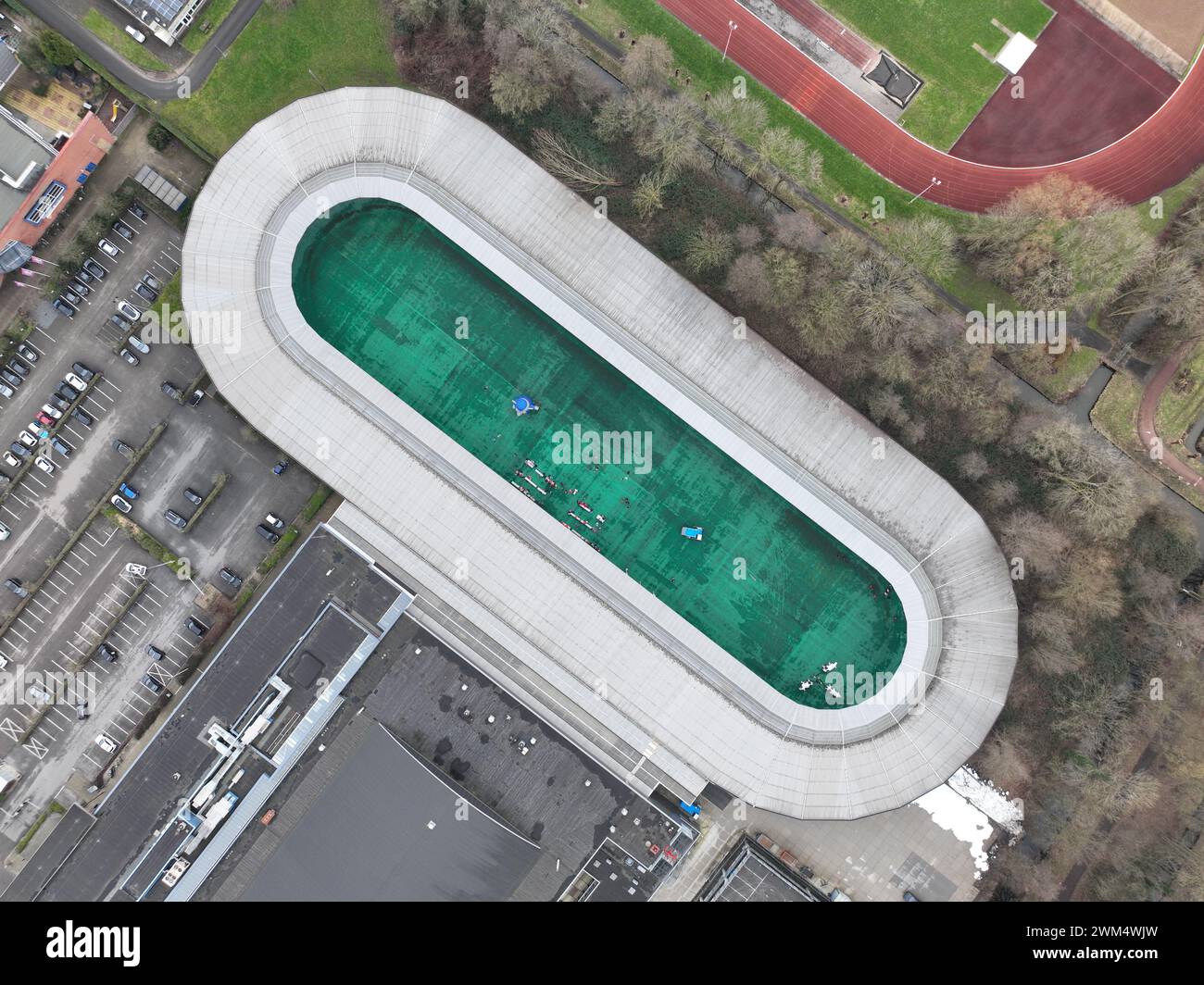 Ice rink birds eye view hi-res stock photography and images - Alamy