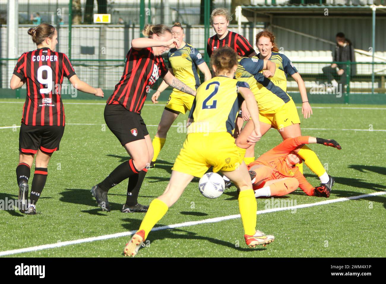 Goalkeeper Rose Kite Moneyfields FC Women v AFC Bournemouth Women at ...