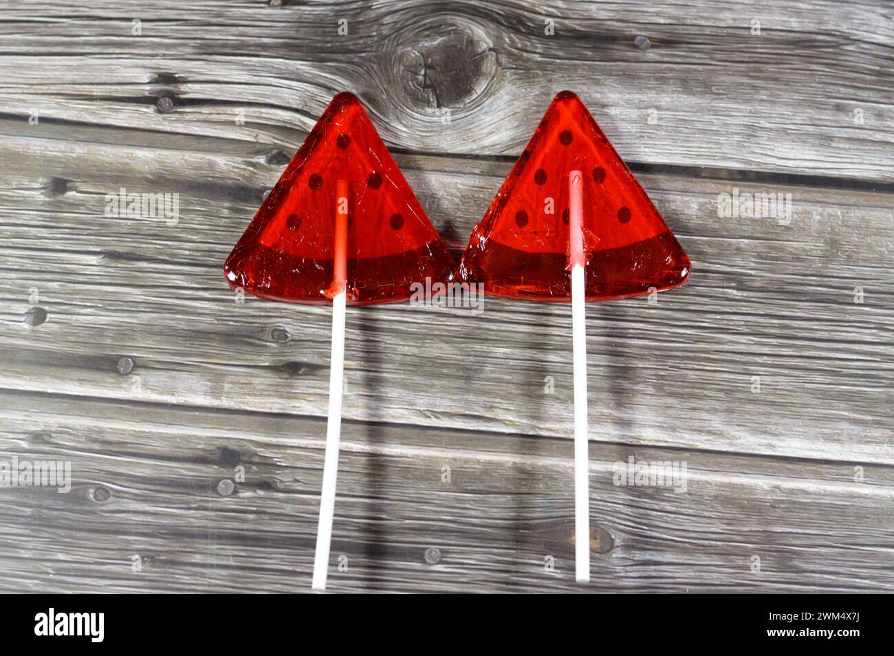 Red triangle mounted on hi-res stock photography and images - Alamy