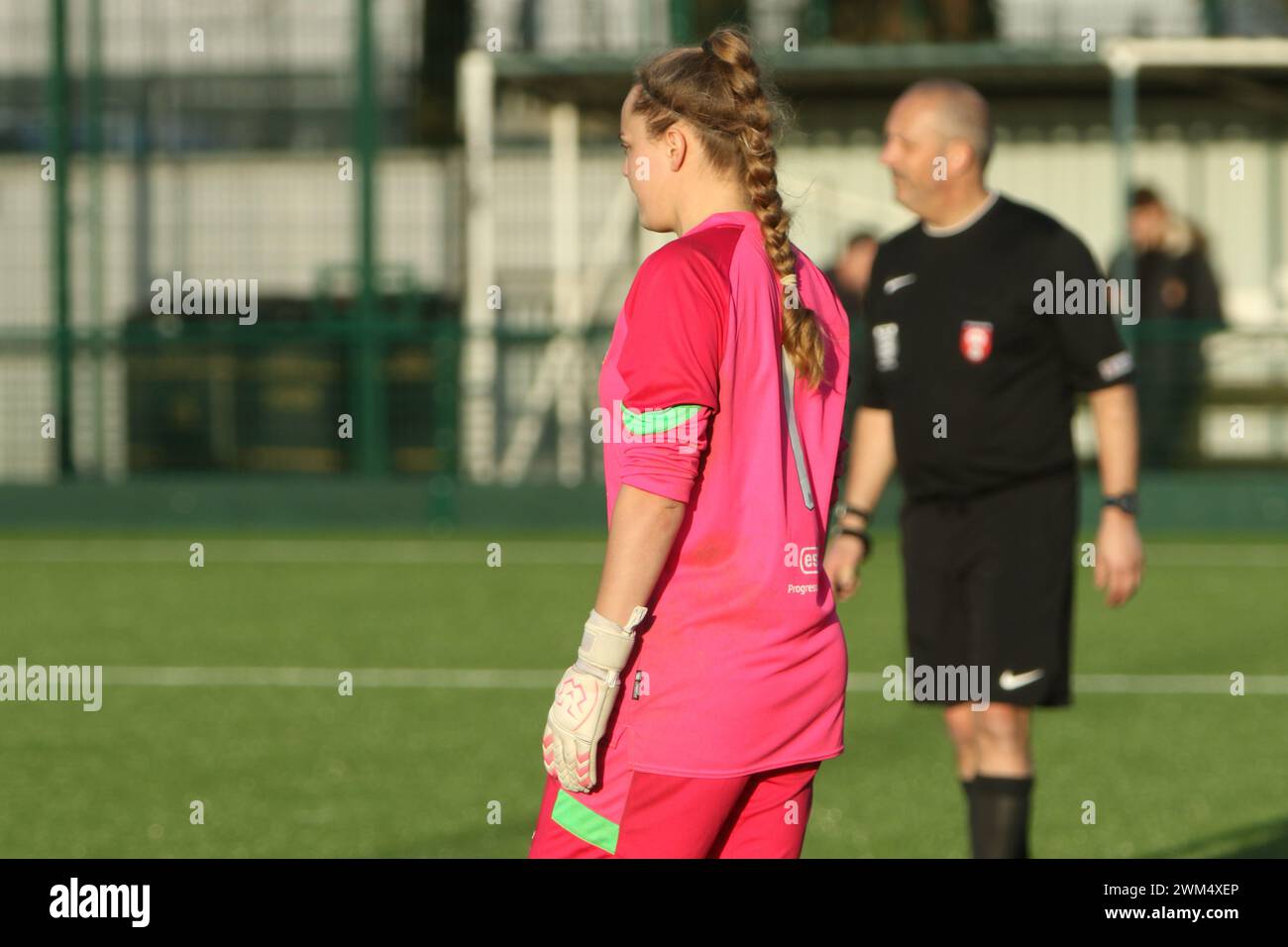 Goalkeeper Katie Scadding Moneyfields FC Women v AFC Bournemouth Women ...