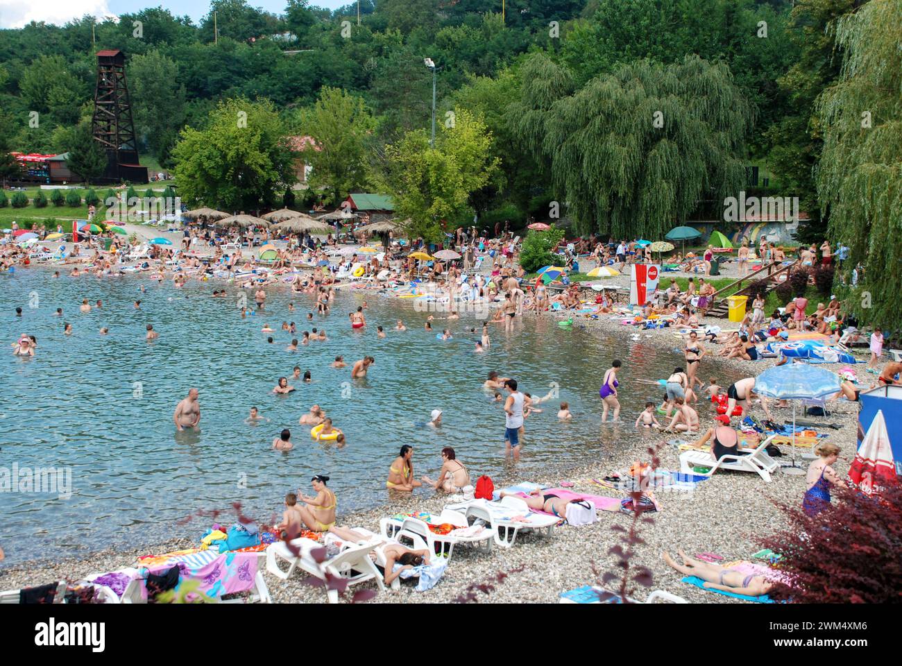 Tuzla, Bosnia and Herzegovina: Pannonian Lakes Complex. Overcrowded ...
