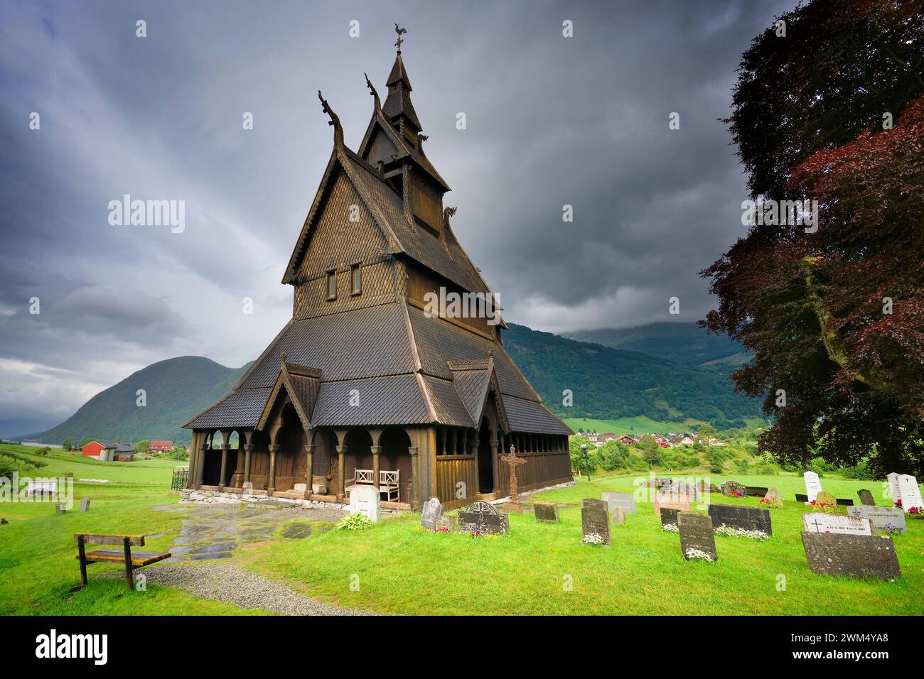 Hopperstad stave church in Vik, Norway Stock Photo - Alamy