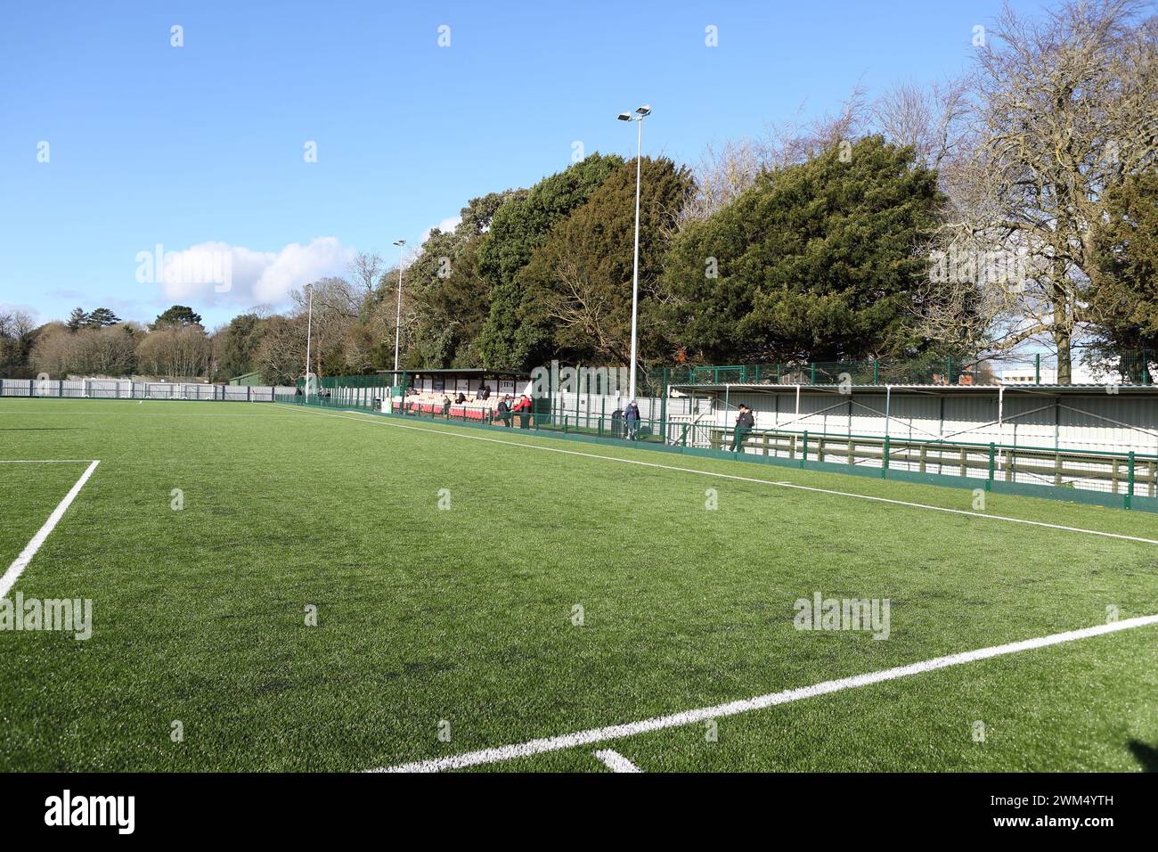 New 4g football pitch, Oaklands Park, Chichester City FC Stock Photo ...