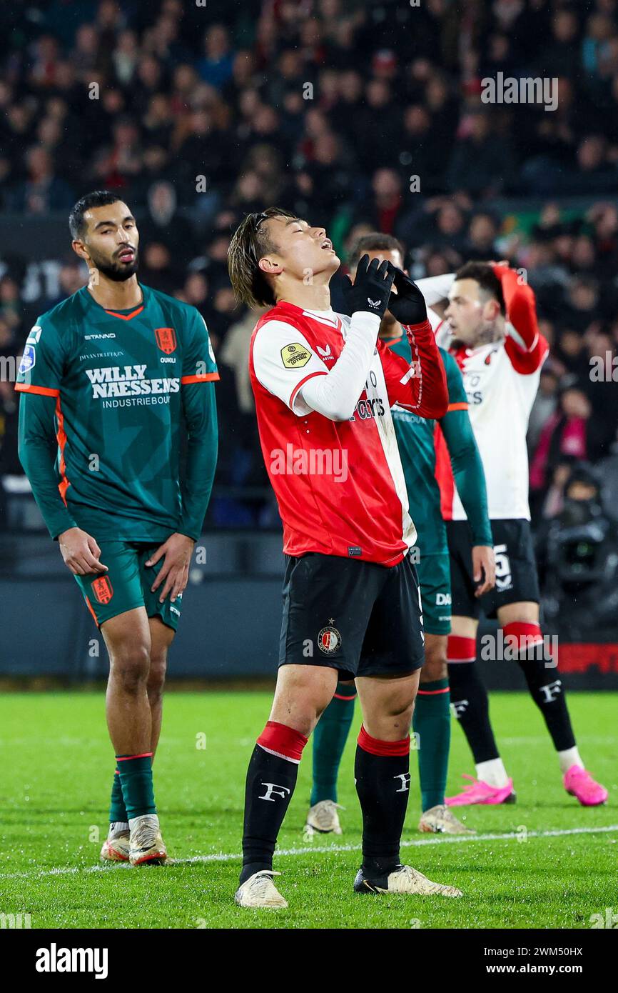 ROTTERDAM, NETHERLANDS - FEBRUARY 18: Ayase Ueda (Feyenoord Rotterdam ...