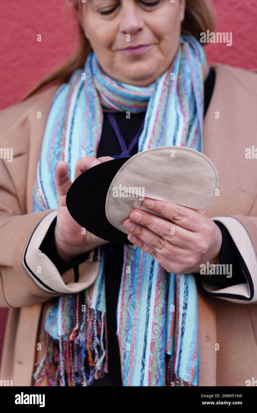 Close up of colon cancer colostomy bags. World Cancer Day. Oncology day ...