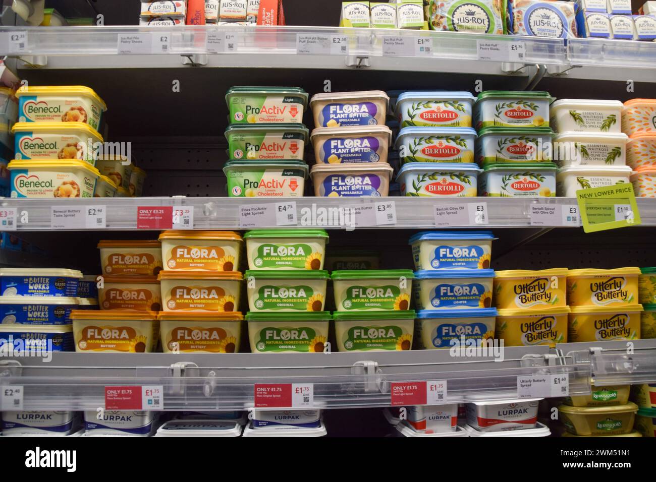London, England, UK. 24th Feb, 2024. Plant-based butter alternatives in ...
