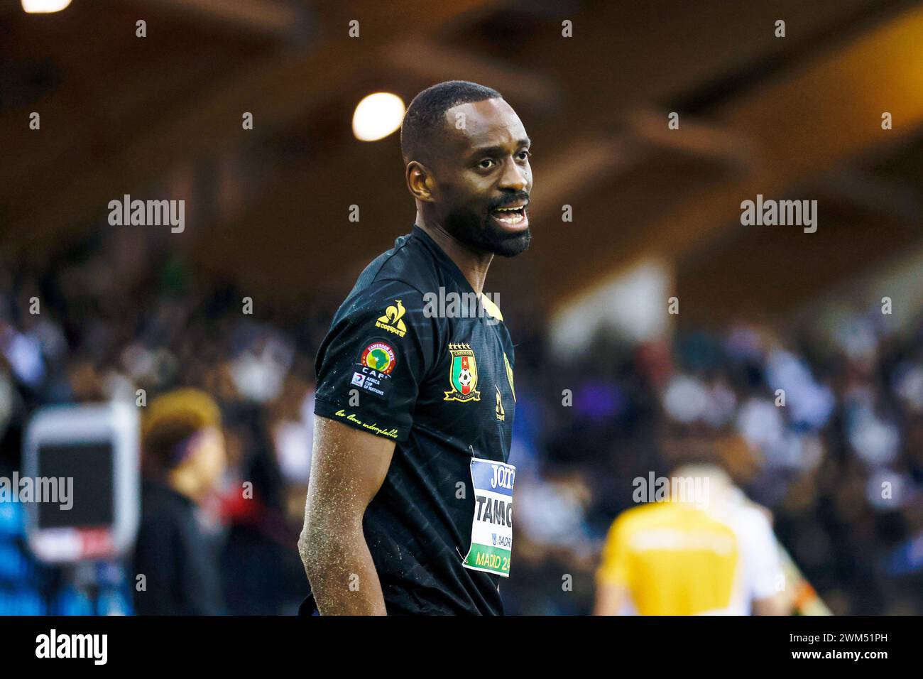 TEDDY TAMGHO (FRA) looks on in the Triple Jump Men Final during the ...